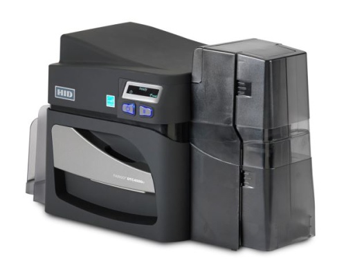 Fargo DTC4500e Dual-Sided Plastic ID Card Printer with USB Connectivity ...